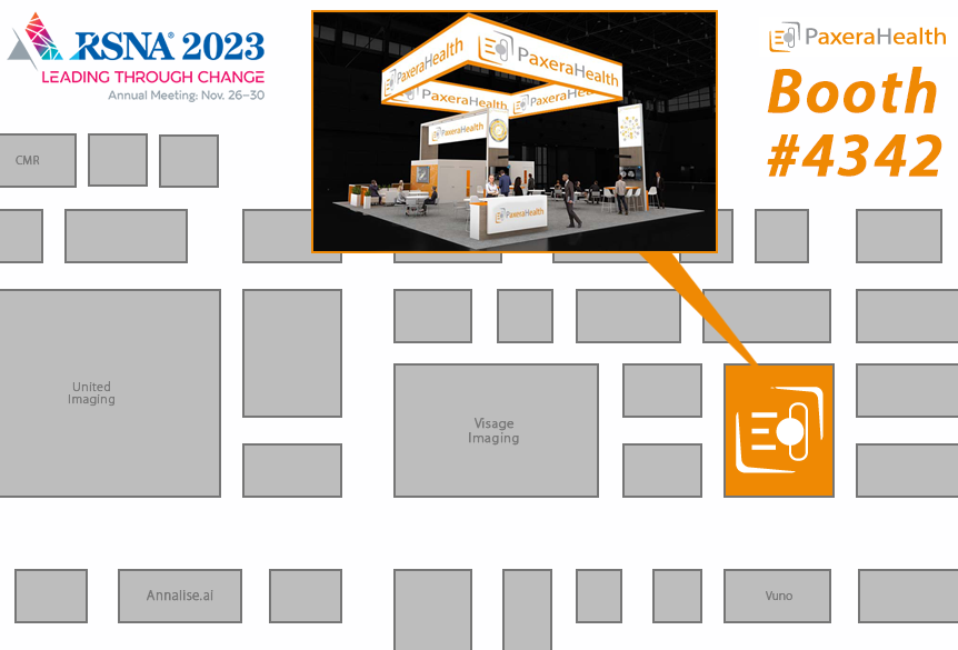 Meet us at RSNA23 – Booth # 4342 - PaxeraHealth